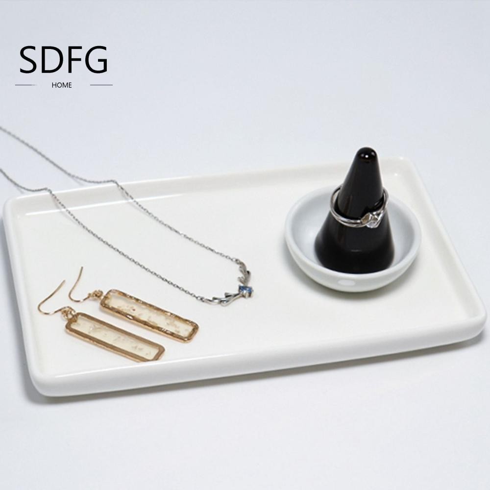 SDFG Khay trang điểm Bồn tắm Mặt bàn sứ sứ Bồn rửa trắng | Shopee Việt Nam