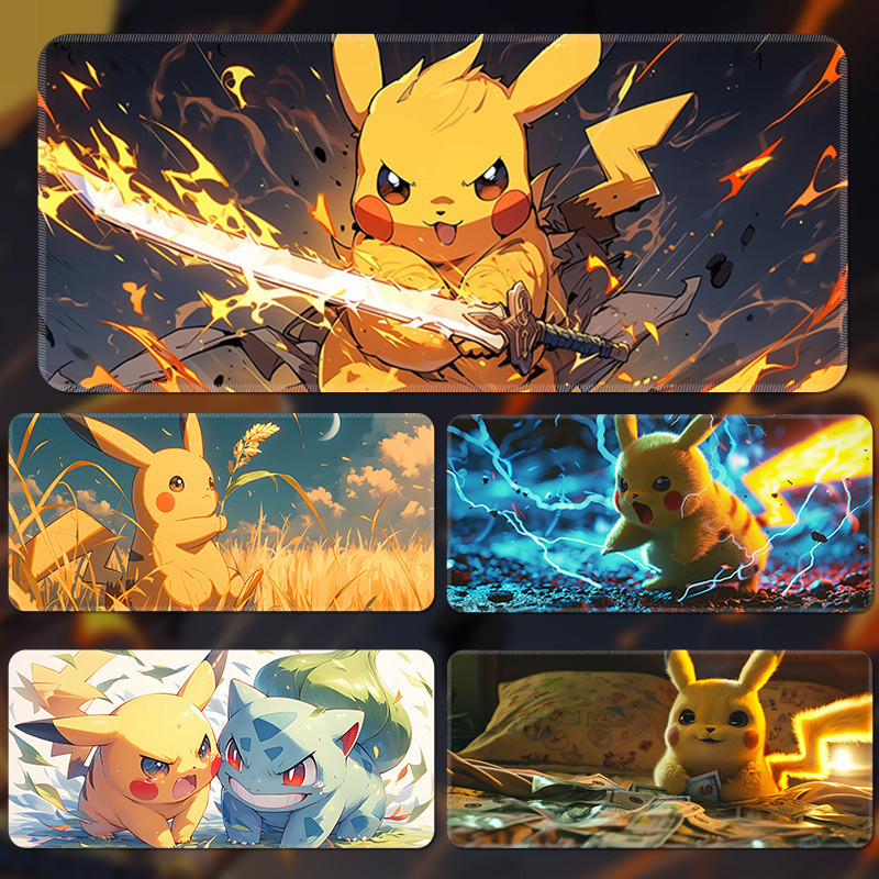 Miếng Lót Chuột Pikachu Quá Khổ Pokémon Hoạt Hình Để Bàn Pad Dễ Thương ...