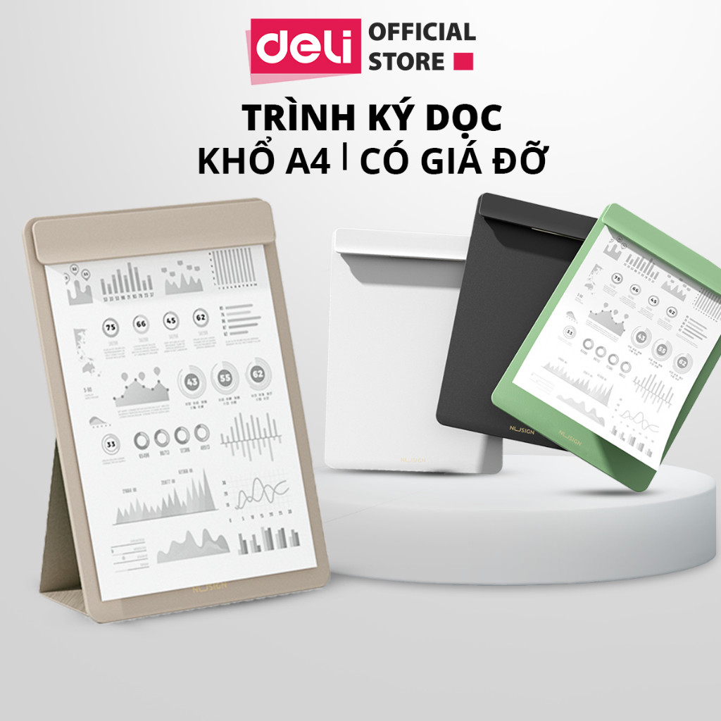 Bìa Trình Ký Dọc A4 Deli Đơn Bìa Kẹp Nhựa Giấy Tài Liệu Kẹp Hồ Sơ A4 Một Mặt Màu Pastel Học Sinh ...