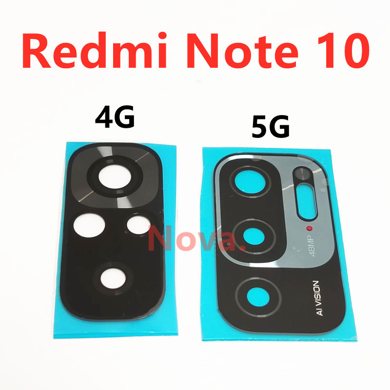 Ống kính kính máy ảnh cho Xiaomi Redmi Note 10 5G 4G Bộ phận sửa chữa thay thế điện thoại di ...