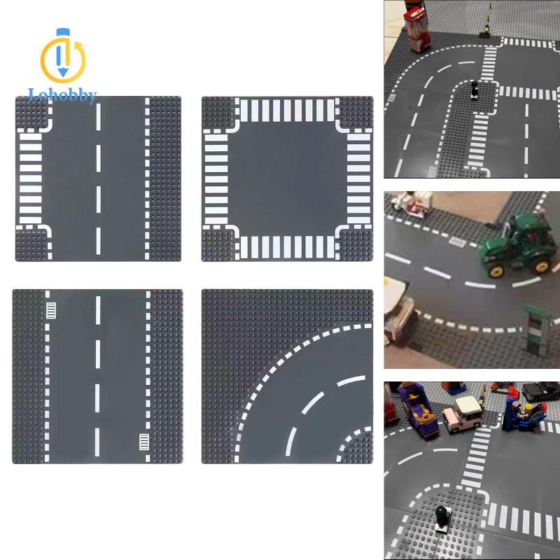 Lohobby Street Building Blocks Base Plate Highway Nhân vật hành động Mô ...