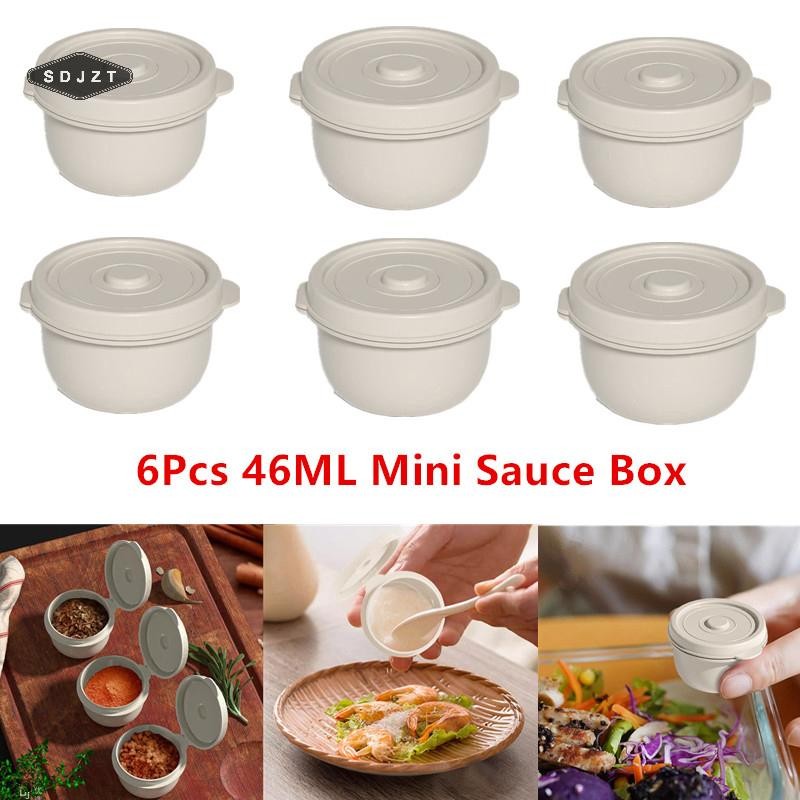6 Chai Bóp Gia Vị Mini 46ml Mật Ong / Sốt Đậu Nành / Salad Hộp Đựng Hộp ...