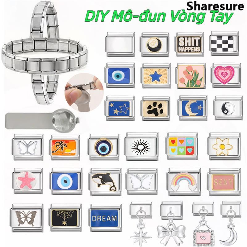 Thời Trang Love Star Cherry Vòng Tay Quyến Rũ Của Ý Vừa Vặn Với Vòng Tay Bằng Thép Không Gỉ 9mm ...