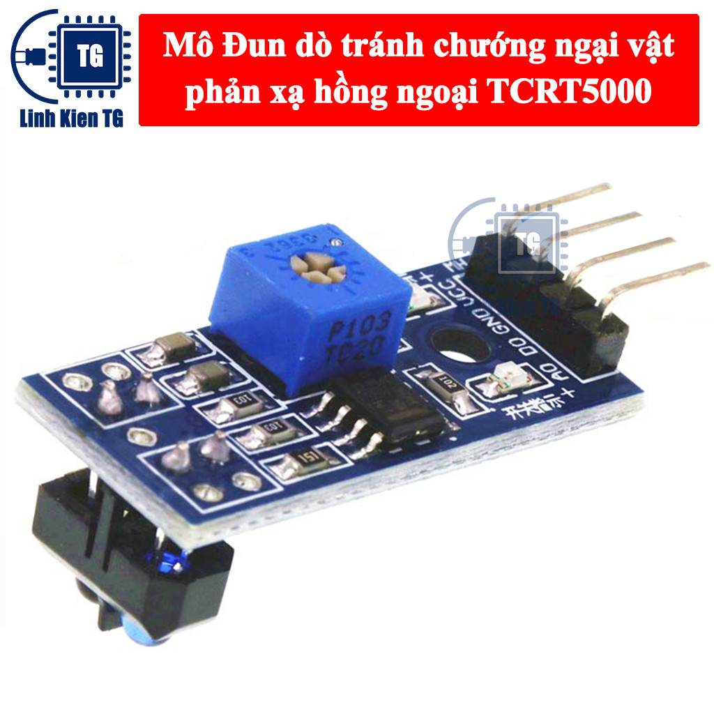 Mô Đun dò tránh chướng ngại vật phản xạ hồng ngoại TCRT5000 dành cho ...