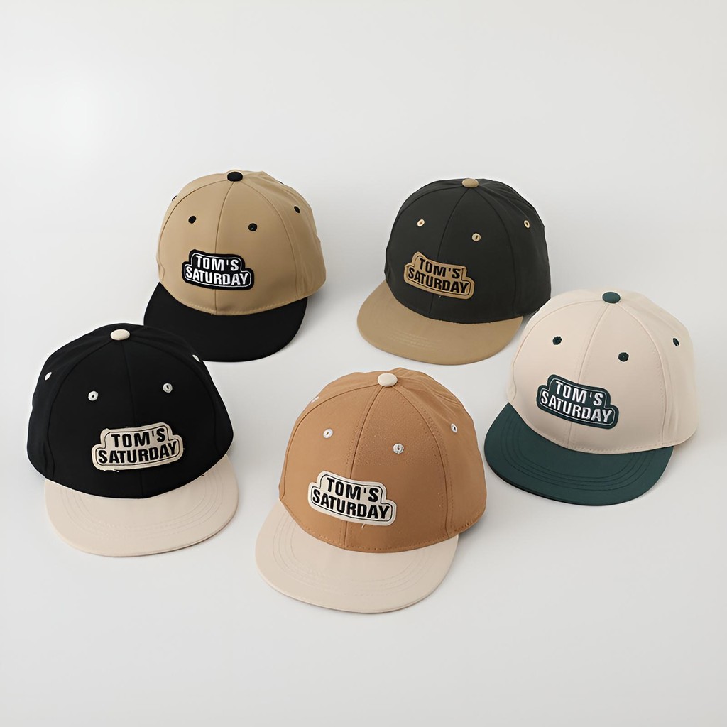 Mũ lưỡi trai cho bé họa tiết chữ TOM’S SATURDAY, nón snapback phong ...