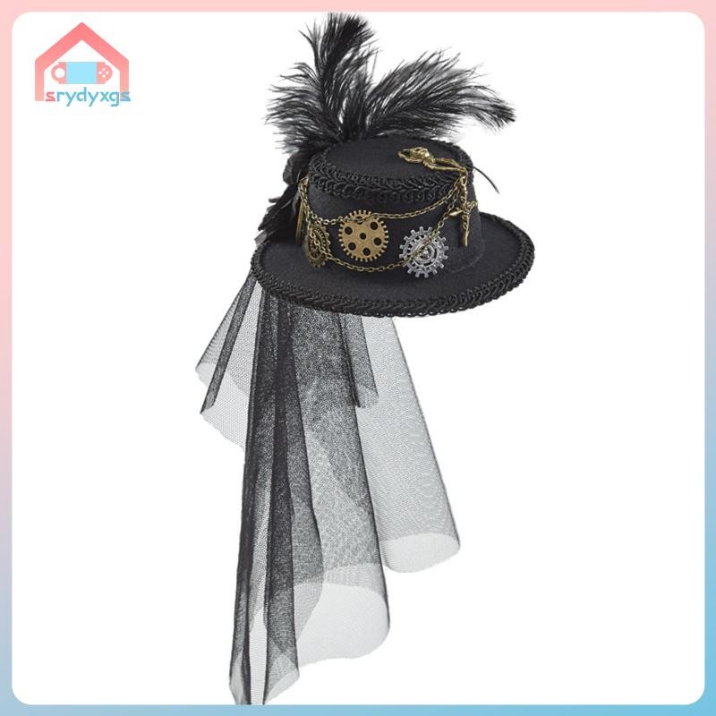 Steampunk Top Hat Gothic Vintage Head Gear Fancy Dress Headband ...