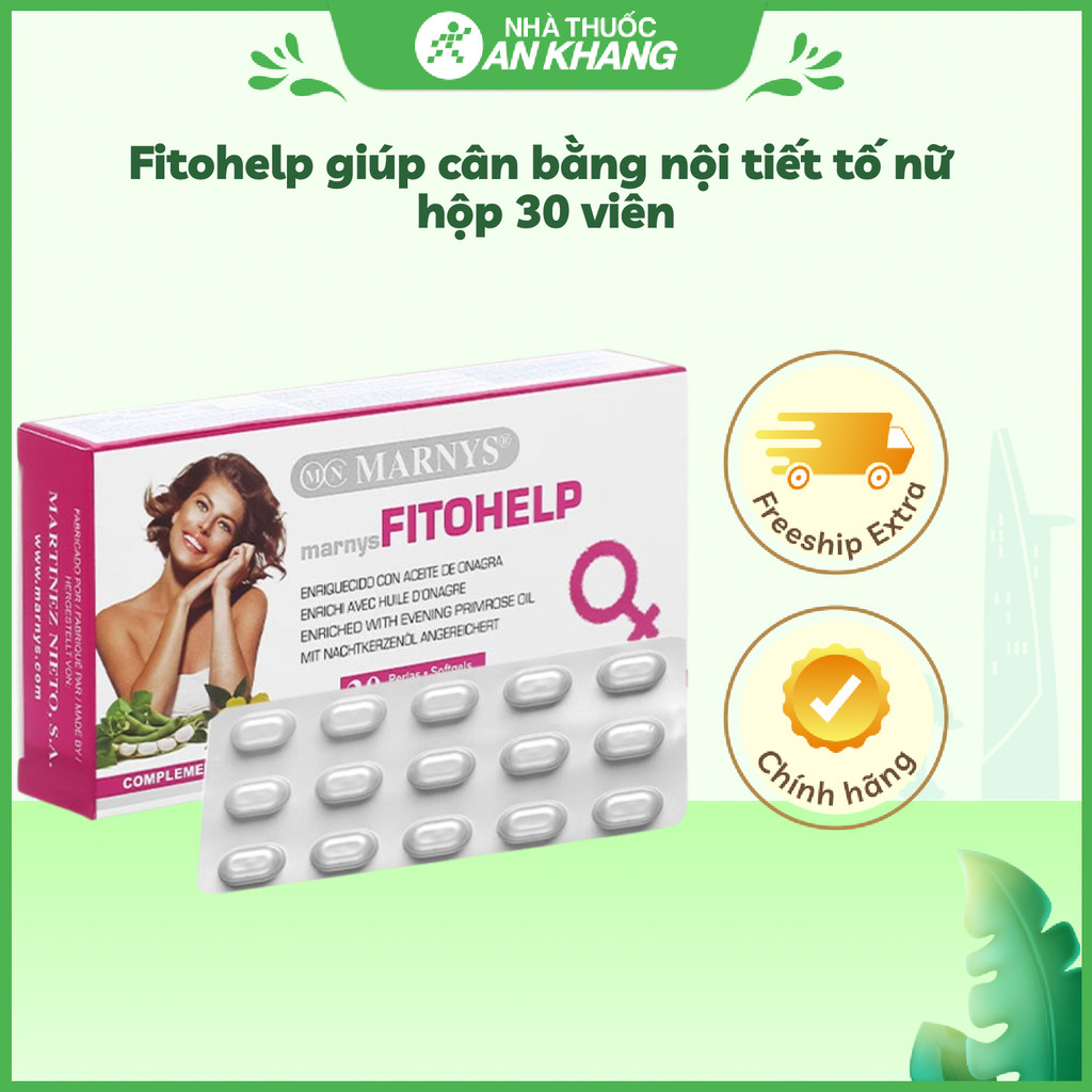 Fitohelp giúp cân bằng nội tiết tố nữ hộp 30 viên | Shopee Việt Nam
