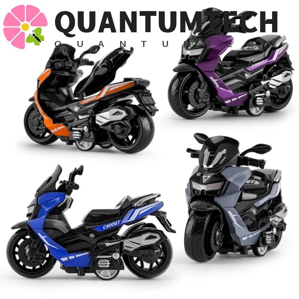 Mô hình xe máy QUANTUMTECH, Xe máy Mini kéo lại quán tính, Đồ chơi xe thu nhỏ di động Diecast Mô ...