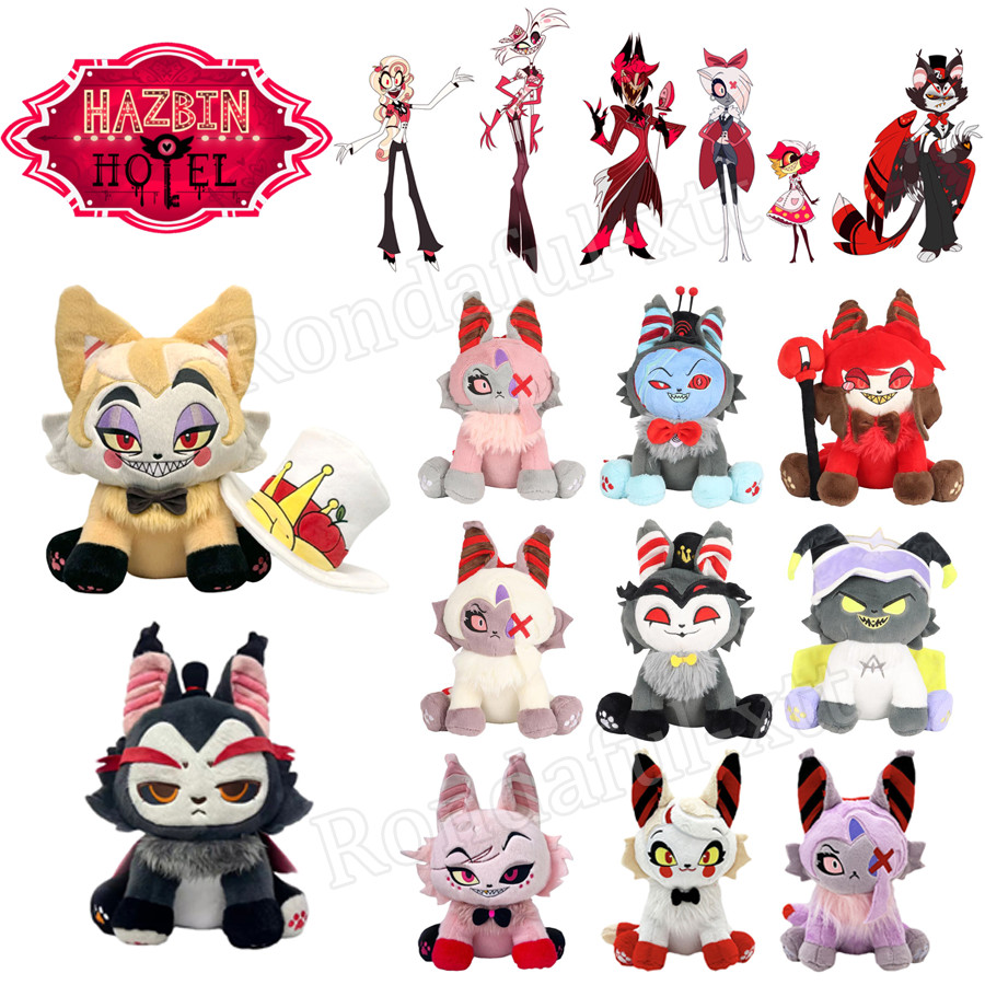 Hazbin Hotel Đồ chơi sang trọng ngoại vi Husk Plush/Cursed Cat Alastor ...