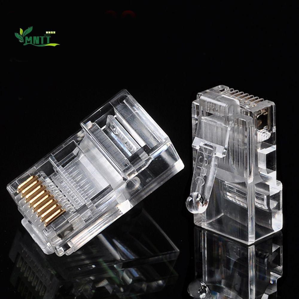 Mntt 100 CÁI Đầu nối mạng Cáp EZ RJ45 Cat5 Cat5e Cat6 | Shopee Việt Nam