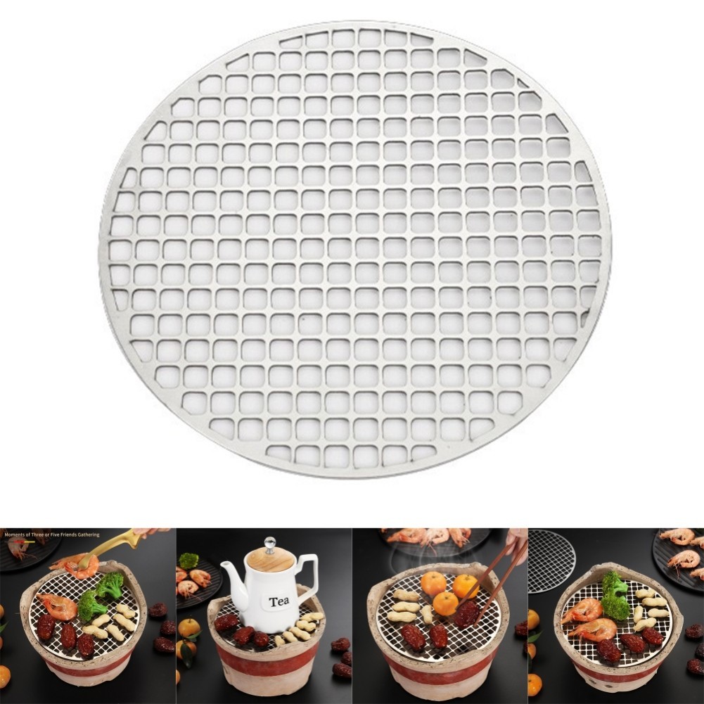 NEW>>Smooth Surface Stainless Steel Round Grill Mat for Barbecue ...