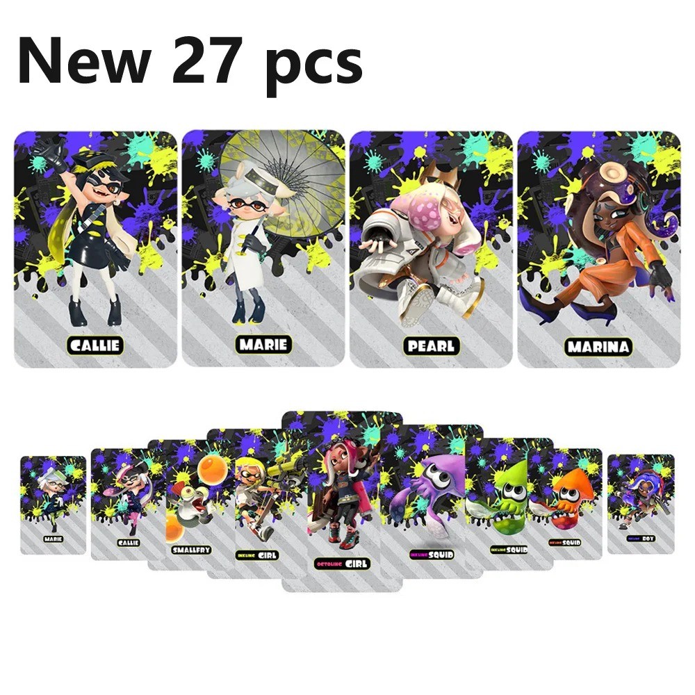 Mới 27 Cái Splatoon 3 Callie Marie Pearl Marina thẻ Amiibo NFC Linkage Card Đạo cụ trò chơi và ...