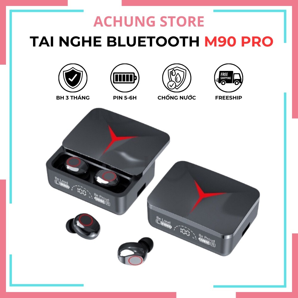 Tai Nghe Bluetooth M90 Pro TWS Tích Hợp Micro, Pin Trâu, Chống nước | Shopee Việt Nam
