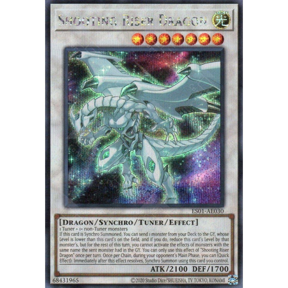 [ Bài Yugioh Chính Hãng ] ES01-AE030 Shooting Riser Dragon | Shopee ...