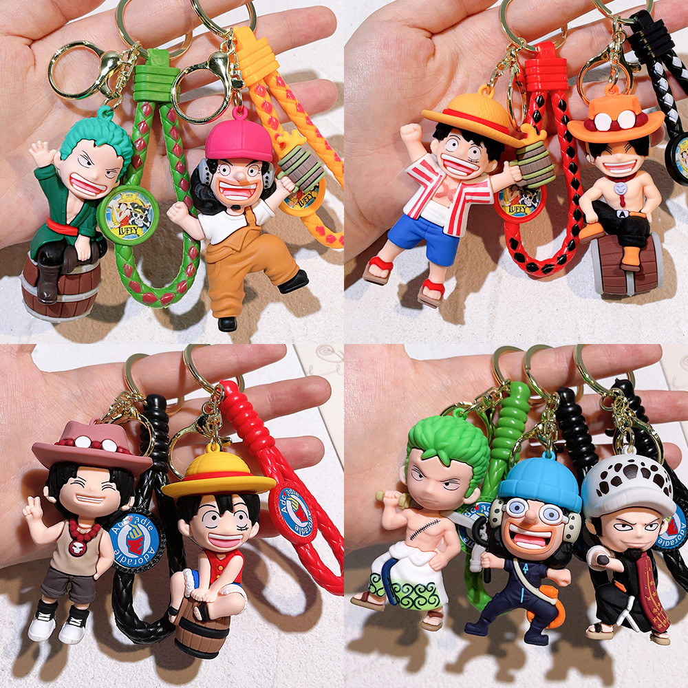 One Piece Móc Khóa Luffy Nami Sanji Zoro Móc Khóa Rồng Bóng Búp Bê Nam ...