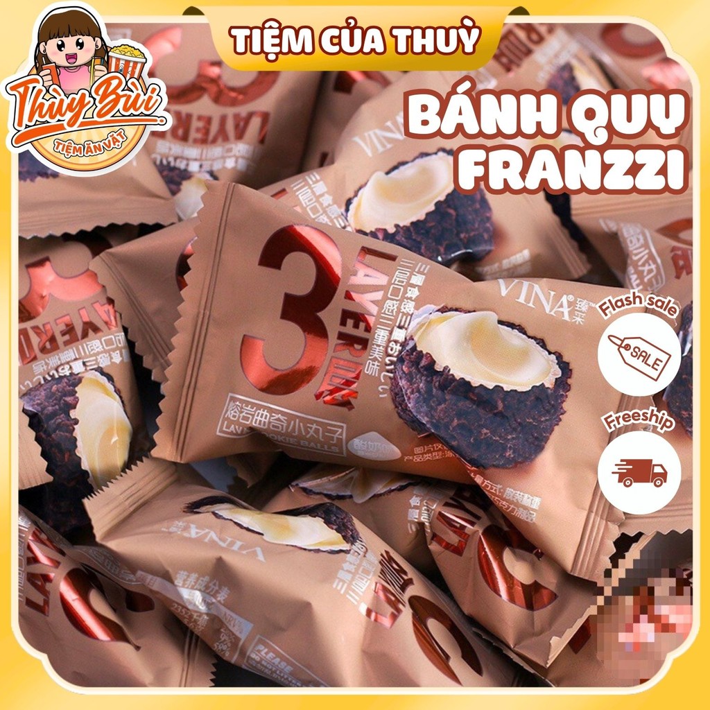 Bánh Quy Franzzi Nhân Chảy Lava(HN), Bánh Quy Socola / Matcha / Dâu 3 ...