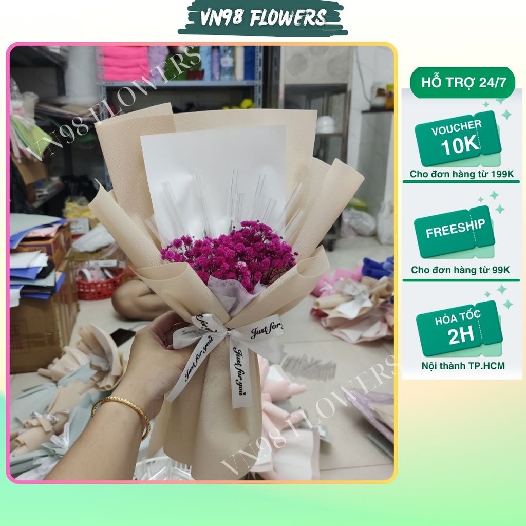 Bó Hoa Bi Mini kèm 10 ống đựng tiền - VN98 Flowers | Shopee Việt Nam