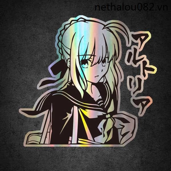 Fate Long Night Anime Laser Sticker Hộp đựng máy tính Sổ tay Nhãn dán ...