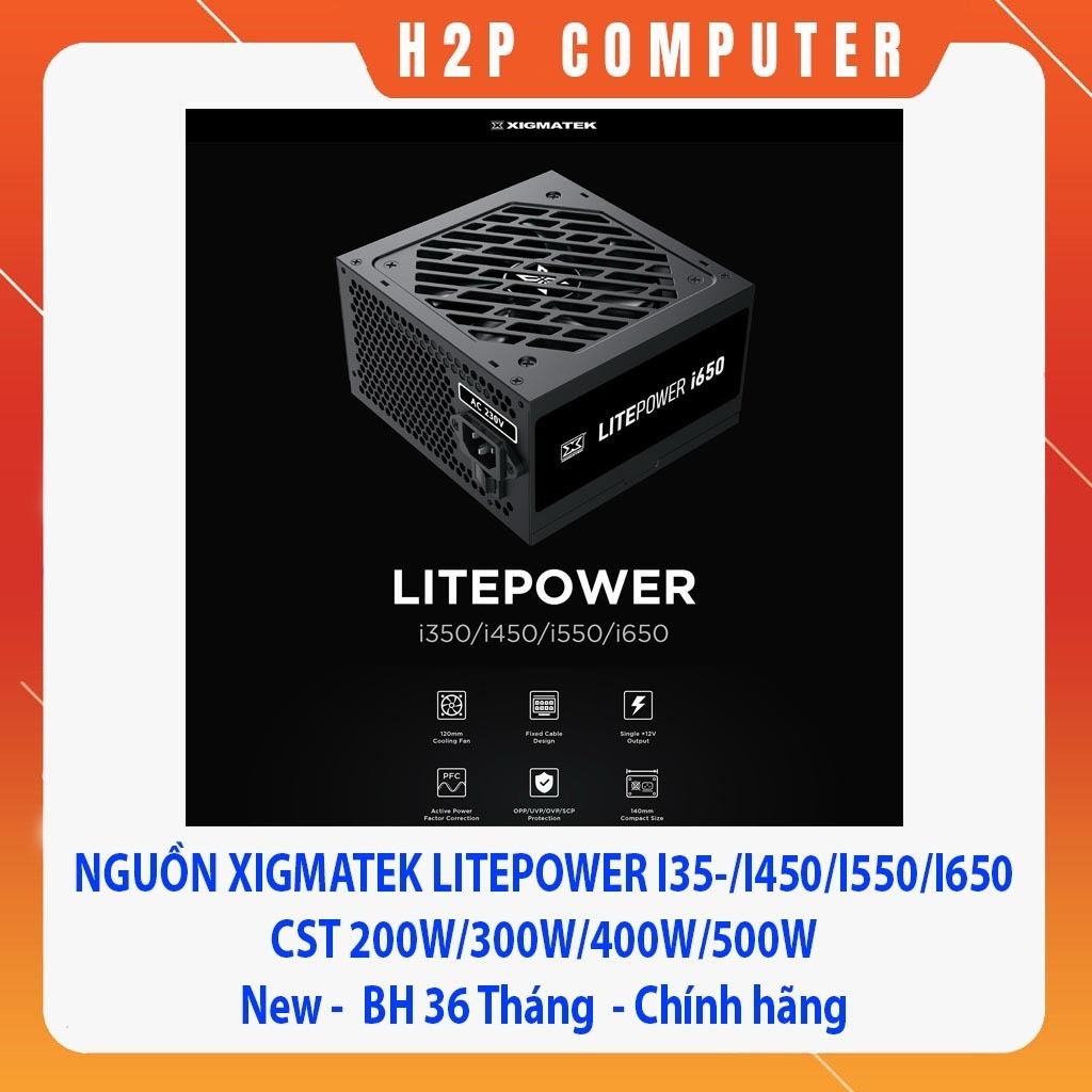 Nguồn PC Gaming Xigmatek Litepower i350/i450/i550/i650 cst 200/300/400 ...