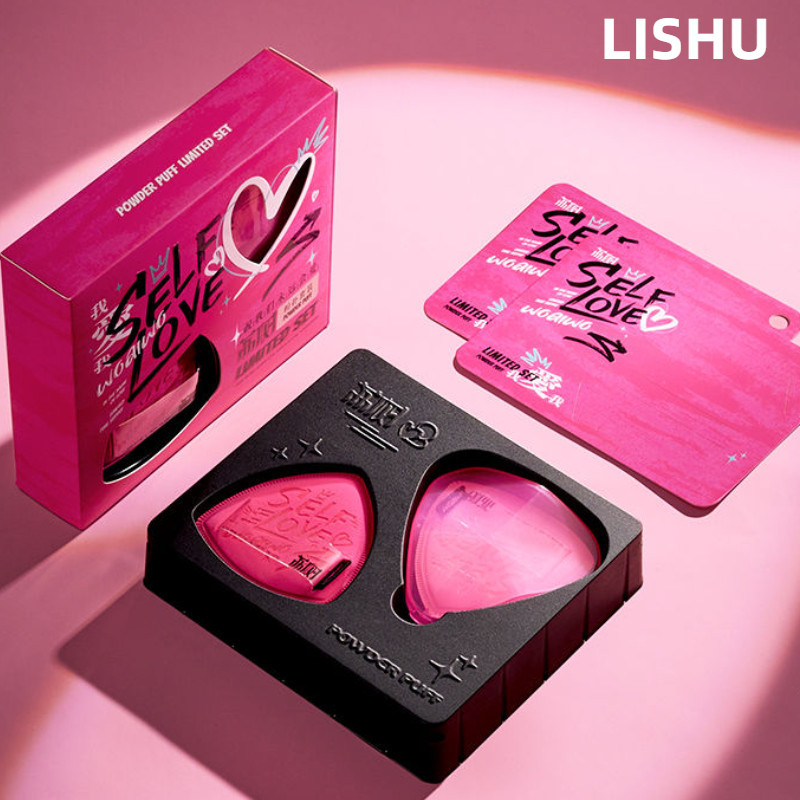 LISHU Bộ bông phấn "I love you" series sử dụng ướt và khô | Shopee Việt Nam