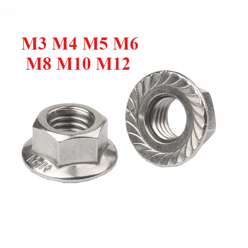 [FSVN1] đai ốc, ecu liền long inox 304 (ê cu)/Đai ốc liền phẳng/Đai ốc ...