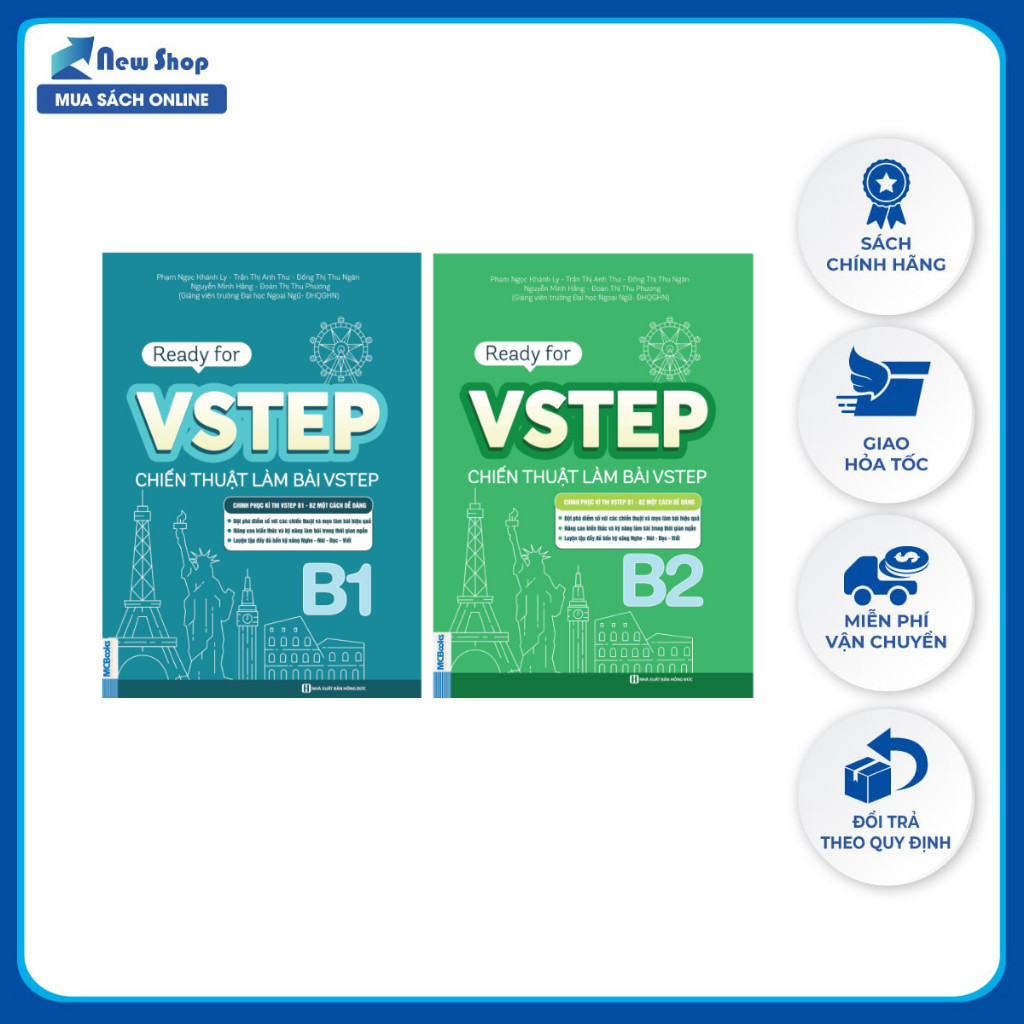Sách - Ready For VSTEP - Chiến Thuật Làm Bài VSTEP (MC) | Shopee Việt Nam