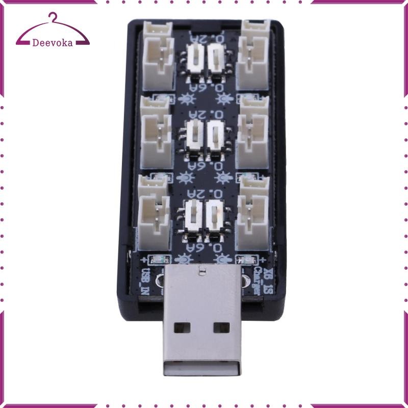 1S Pin LiPo Bộ Sạc USB 6CH 3.7V / 4.2V USB 5V / 2A Cho Pin RC | Shopee ...