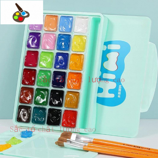 Màu Gouache HiMi dạng thạch bộ 18/24 mầu | Shopee Việt Nam