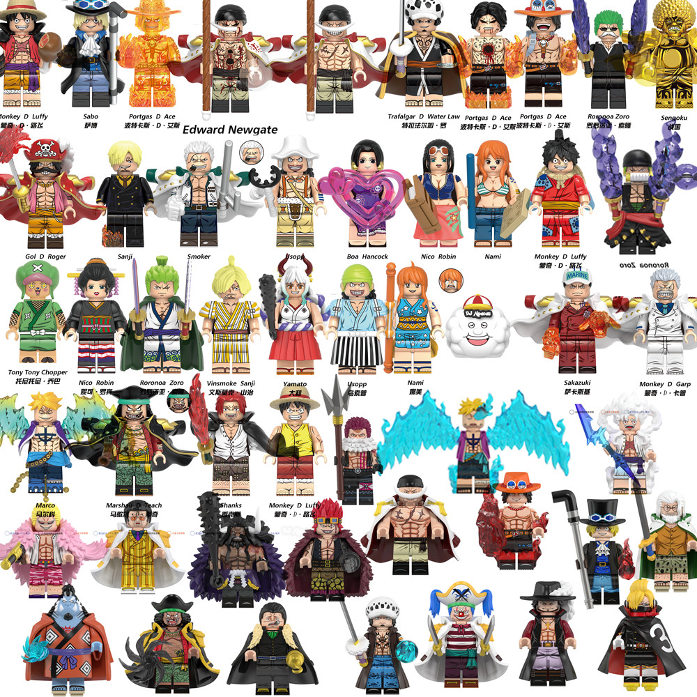 One Piece Building Ace Roronoa Zoro Luffy Khối Nhân Vật Edward Newgate ...