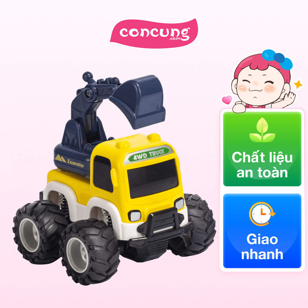 Xe cẩu địa hình mini chạy trớn RFD561928 C407 (Vàng) | Shopee Việt Nam