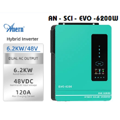 Biến Tần Hybrid Solar Inverter Anern EVO-6200W-48V On /Off Grid Anern 6200W -48v Hybrid Inverter ...