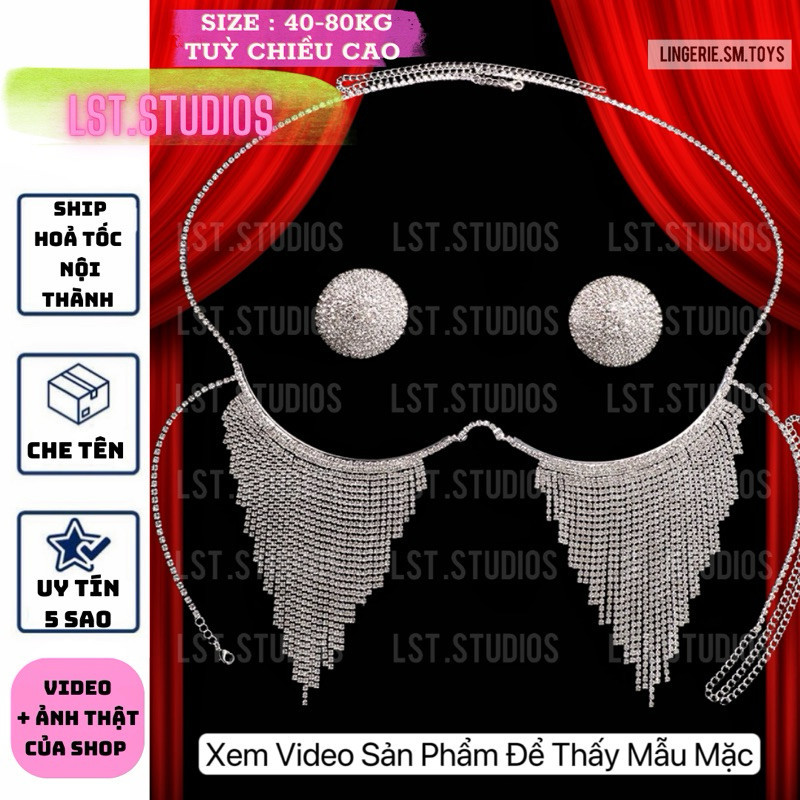 [HỎA TỐC HN+CHE TÊN] Áo Cúp Gọng Gắn Đá Tua Rua Rỗng V1 Phong Cách Gợi Cảm LST.STUDIOS.HN ...