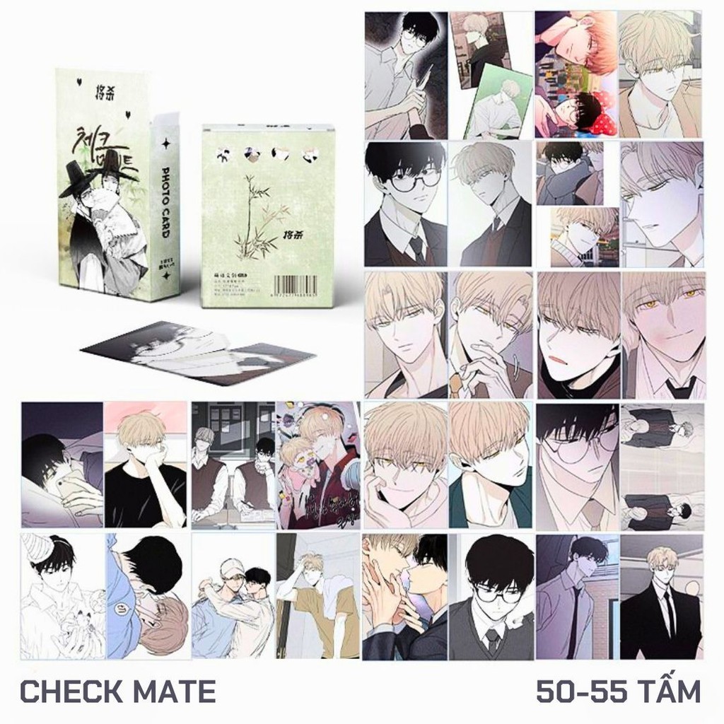 Hộp ảnh lomo Checkmate Chiếu Tướng Korean Comics card manhwa boylove bl ...