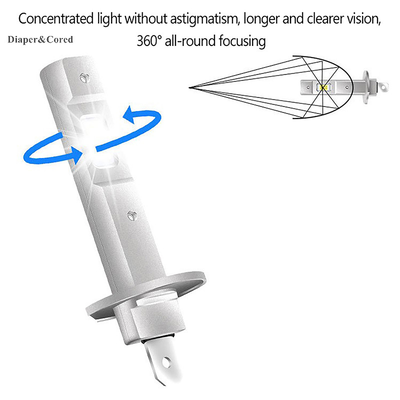 Diaper & CORED 1 Bóng Đèn H1 1: 1 Kích Thước Mini 6500K Trắng Siêu Sáng ...