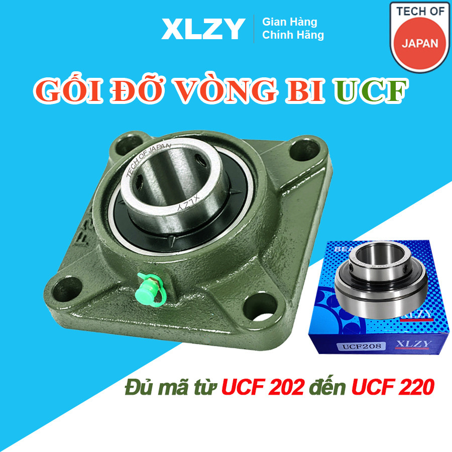Gối đỡ vòng bi UCF 206 UCF 207 UCF 208 UCF 209 UCF 210 UCF 211 Gối đỡ bạc đạn xlzy ...