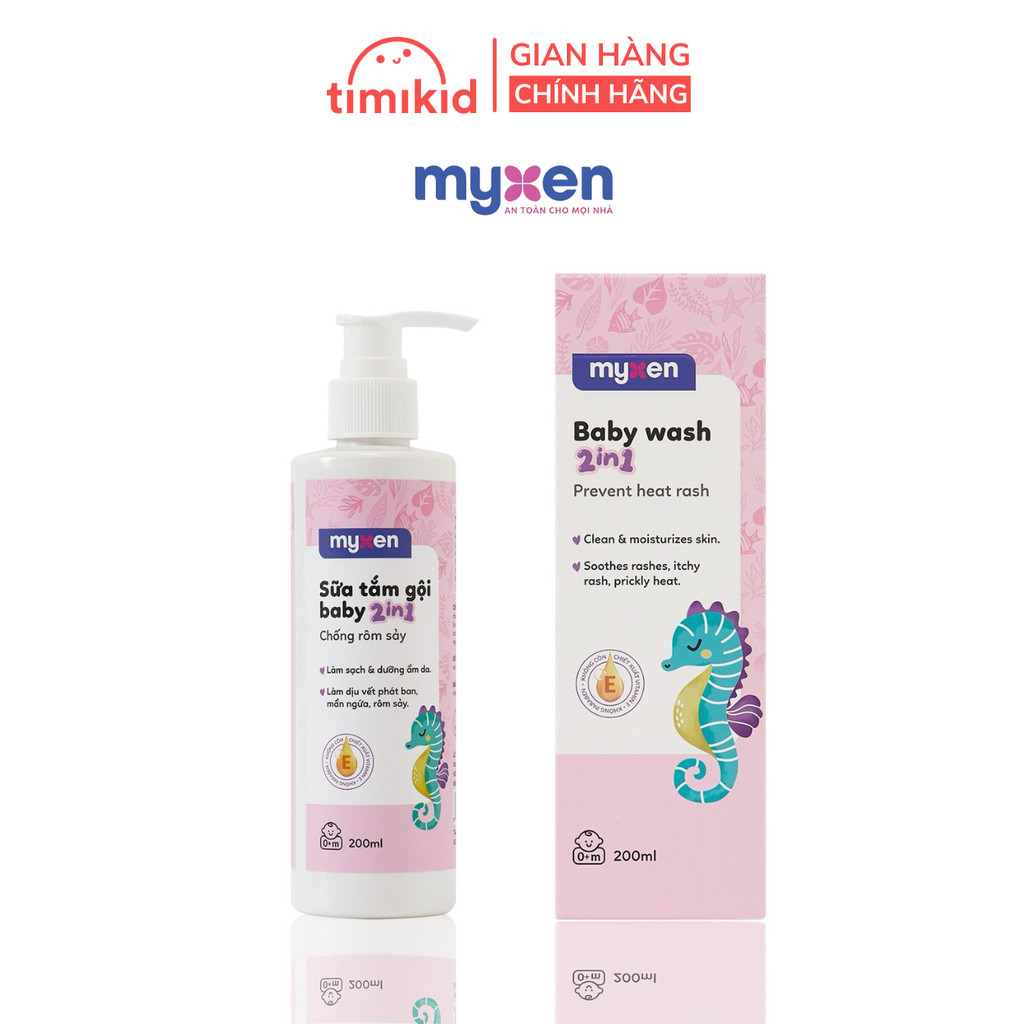 Sữa Tắm 2 in 1 MYXEN Dưỡng Ẩm và Bảo Vệ Da Cho Bé Chai 200ml | Shopee ...