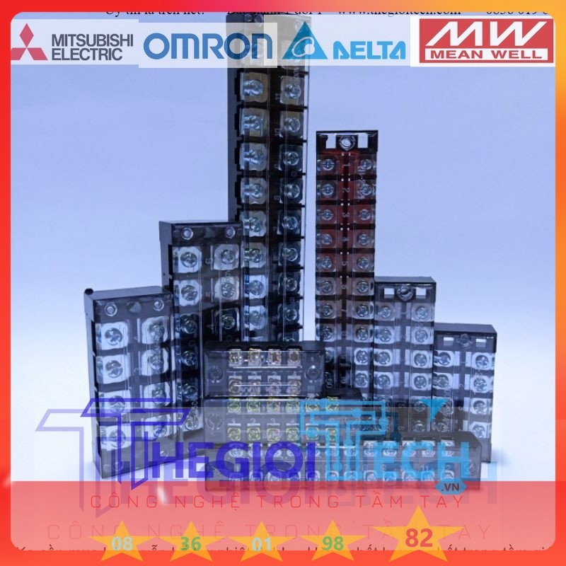 TH Cầu Đấu Điện Domino Các Loại 15A/25A/45A TB15 TB25 TB45 3 4 5 6 8 10 12 CỰC TB1503 TB1504 ...