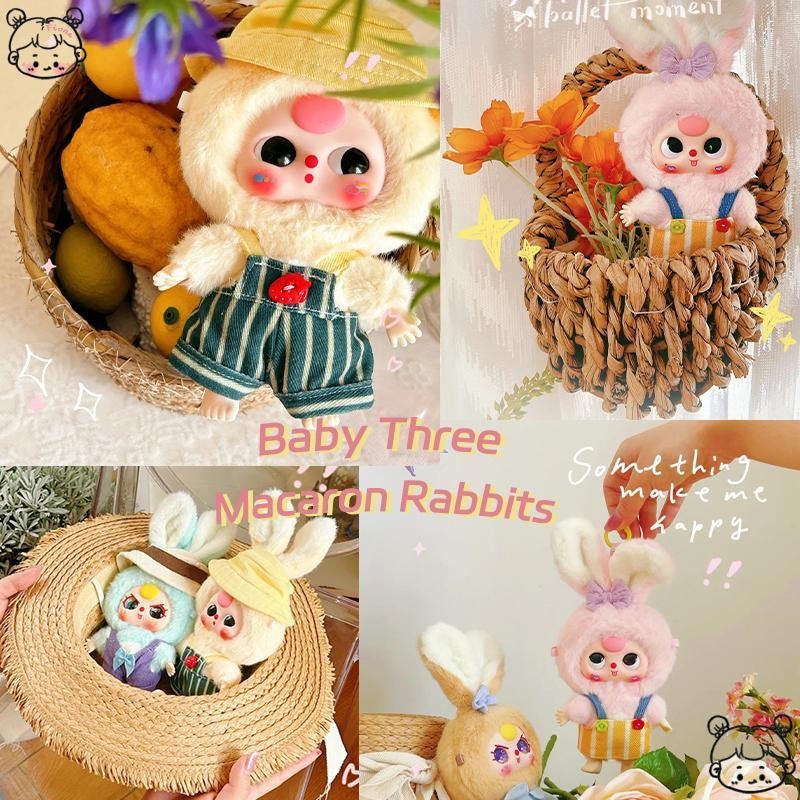 Baby Three Rabbit Macaron Series Búp bê sang trọng Hộp ngẫu nhiên 1 CÁI ...