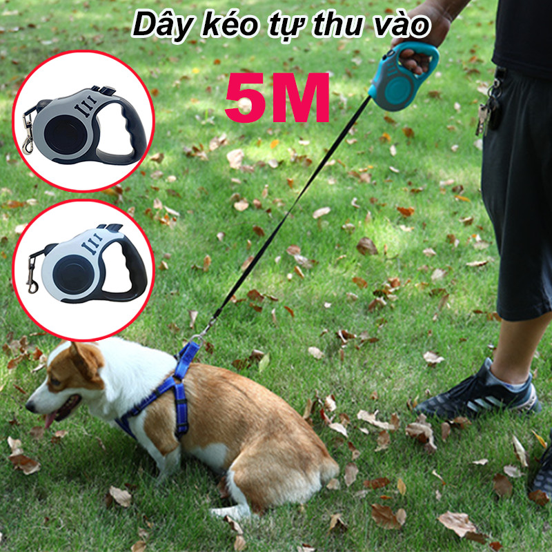 【5M】Dây Xích Thú Cưng Cho Chó Mèo Nhỏ, Dây Nylon Có Thể Thu Vào ...