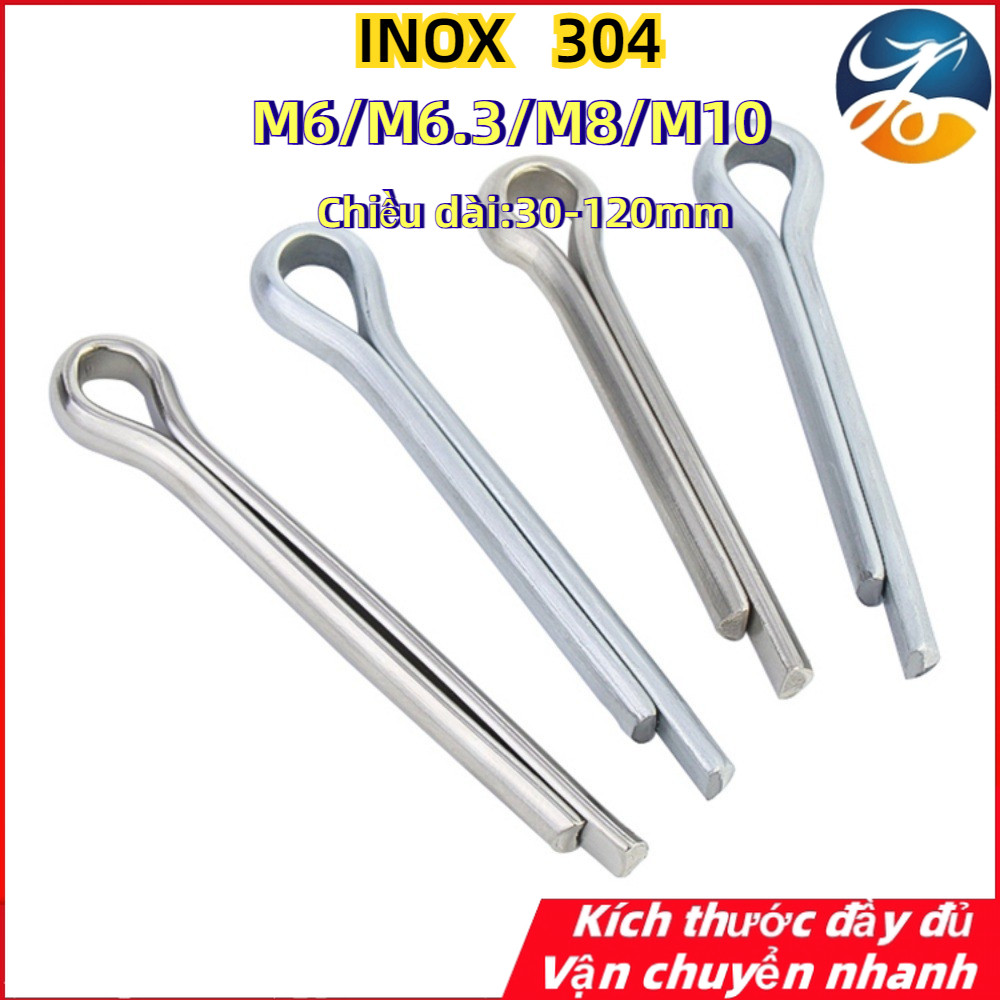 [Ly1-vn-y] Chốt chẻ inox 304 M6 / M6.3 / M8 / M10 | Shopee Việt Nam