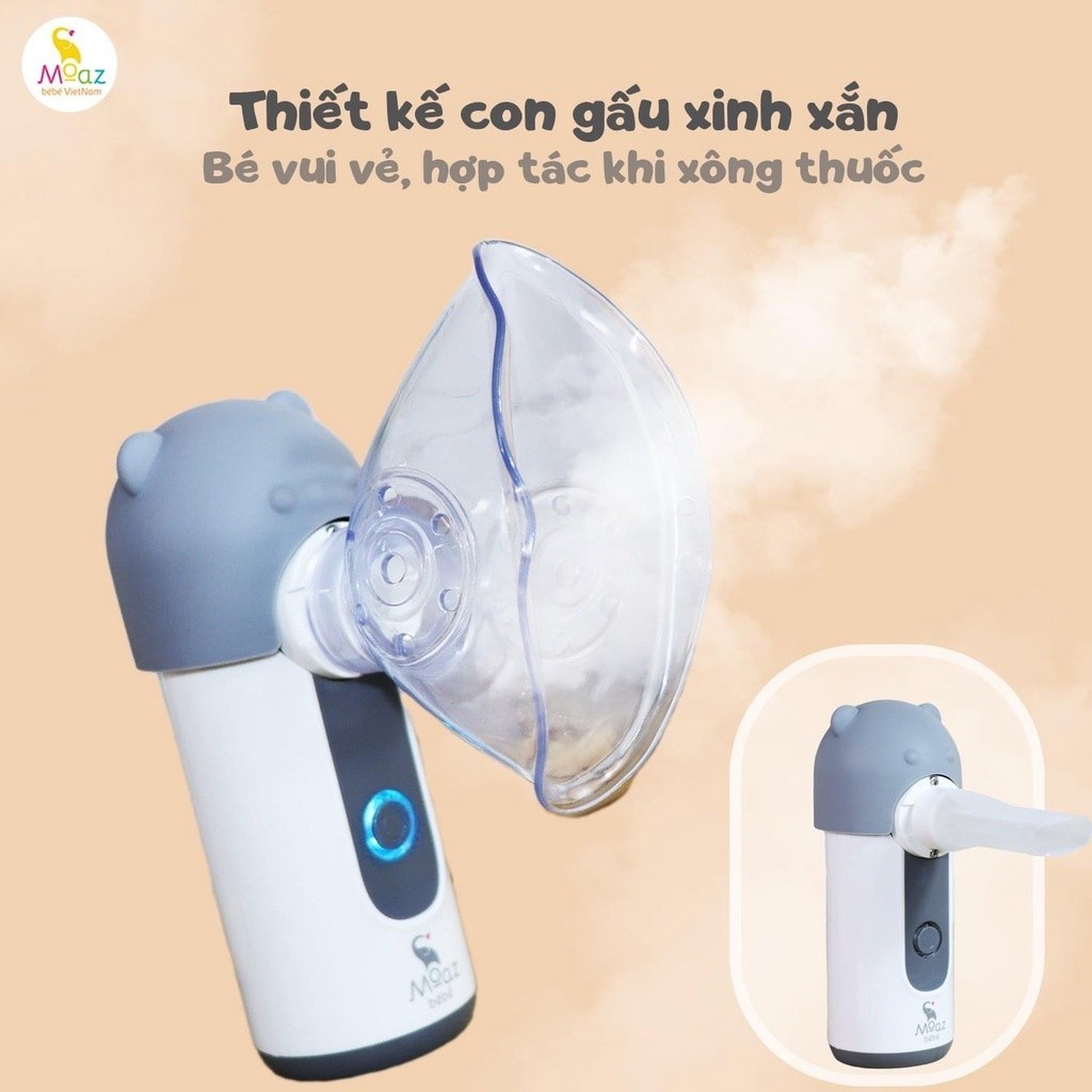 MÁY XÔNG KHÍ DUNG MOAZ BEBE MB051 DUY TRÌ HỆ HÔ HẤP ỔN ĐỊNH CHO BÉ ...