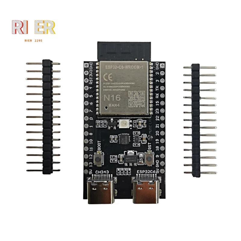 Esp32 C6 Devkit N16r2 Esp32 C6 16mb Flash Esp32 Wifi Bluetooth