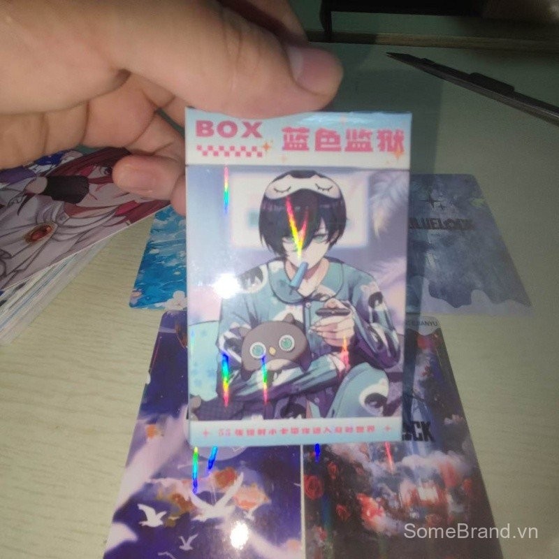 [Tàu 24h] Thẻ Lomo khóa màu xanh 55 chiếc isagi yoichi bachira meguru nagi seishiro chigiri ...