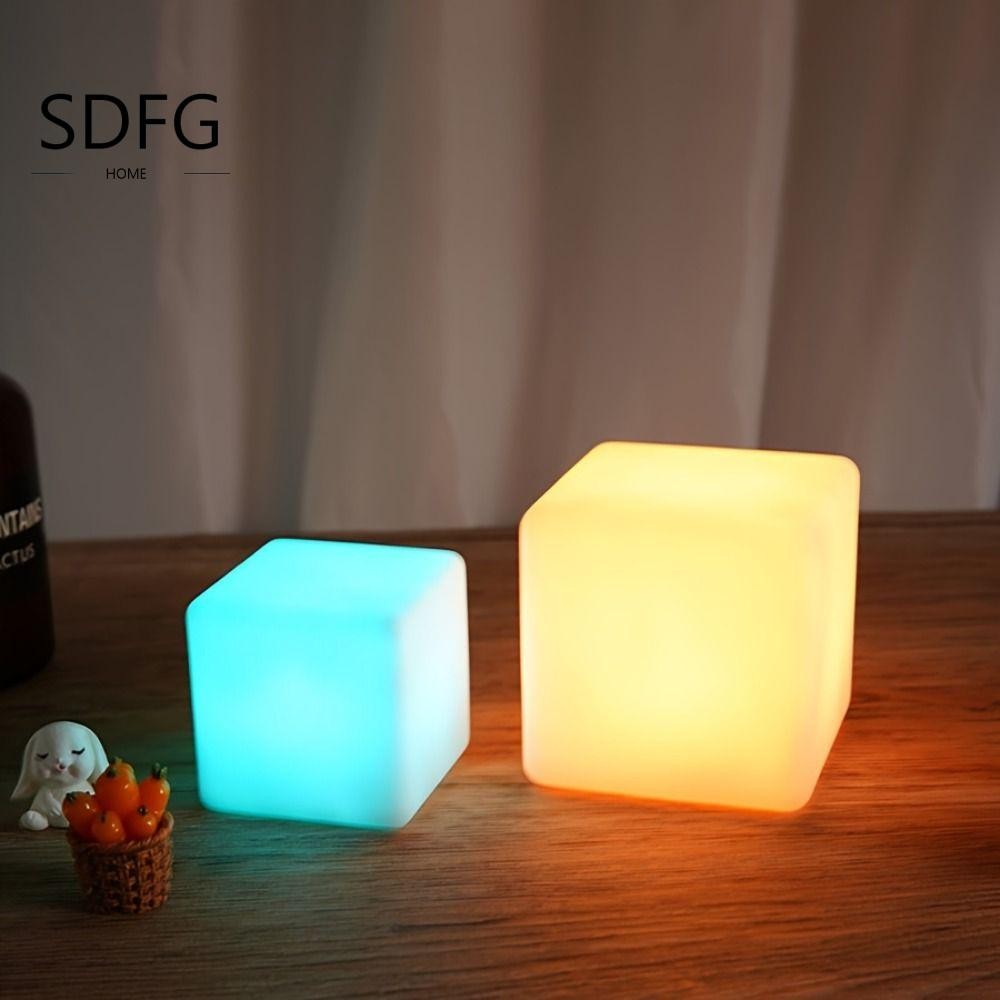 SDFG Đèn Led Cube, 16 Màu Đổi RGB Mini Square Night Light, Trang Trí ...