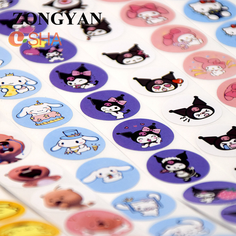 [Lsha] 500 Cái / cuộn Phim Hoạt Hình Anime Dán Dễ Thương Sanrio Hello ...