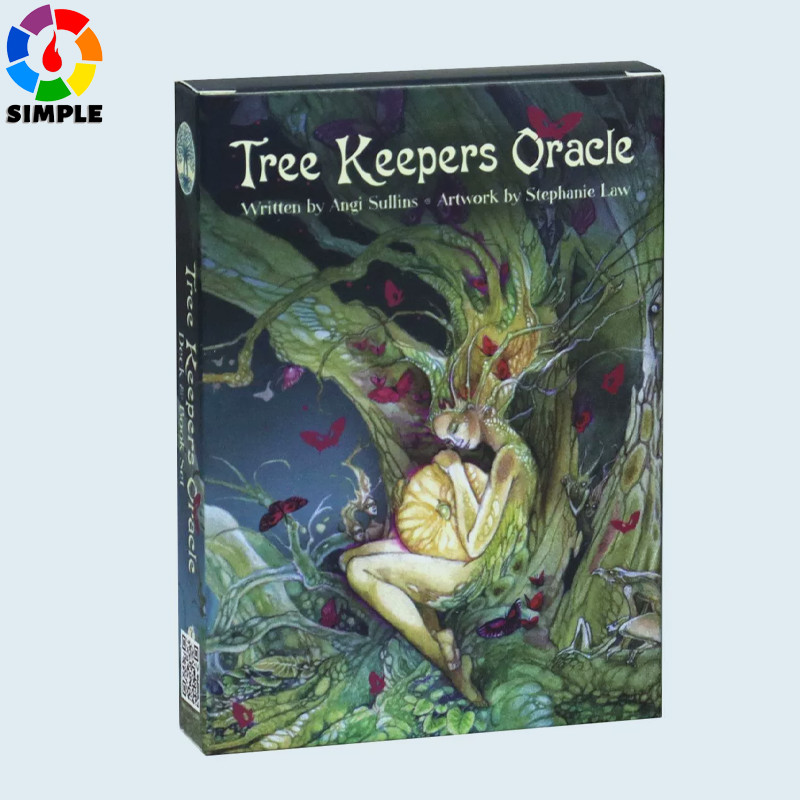 10.4*7.3cm Tree Keepers Oracle 44 Pcs Cards Oracle Deck Party Game ...