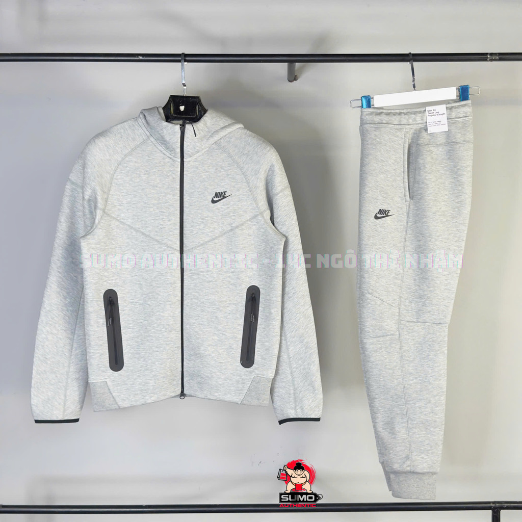 [Chính hãng] Bộ Thể Thao Nike Chính Hãng Màu Xám - Tech Fleece ...