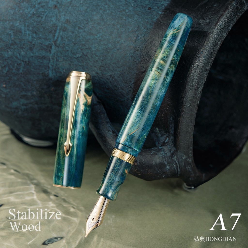 Bút máy Hongdian A7 có bộ chuyển đổi Bút cao cấp bằng gỗ ổn định ...