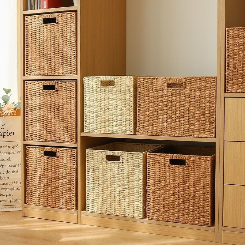 Household Japanese-Style Simple Storage Basket Weaved Storage Basket ...