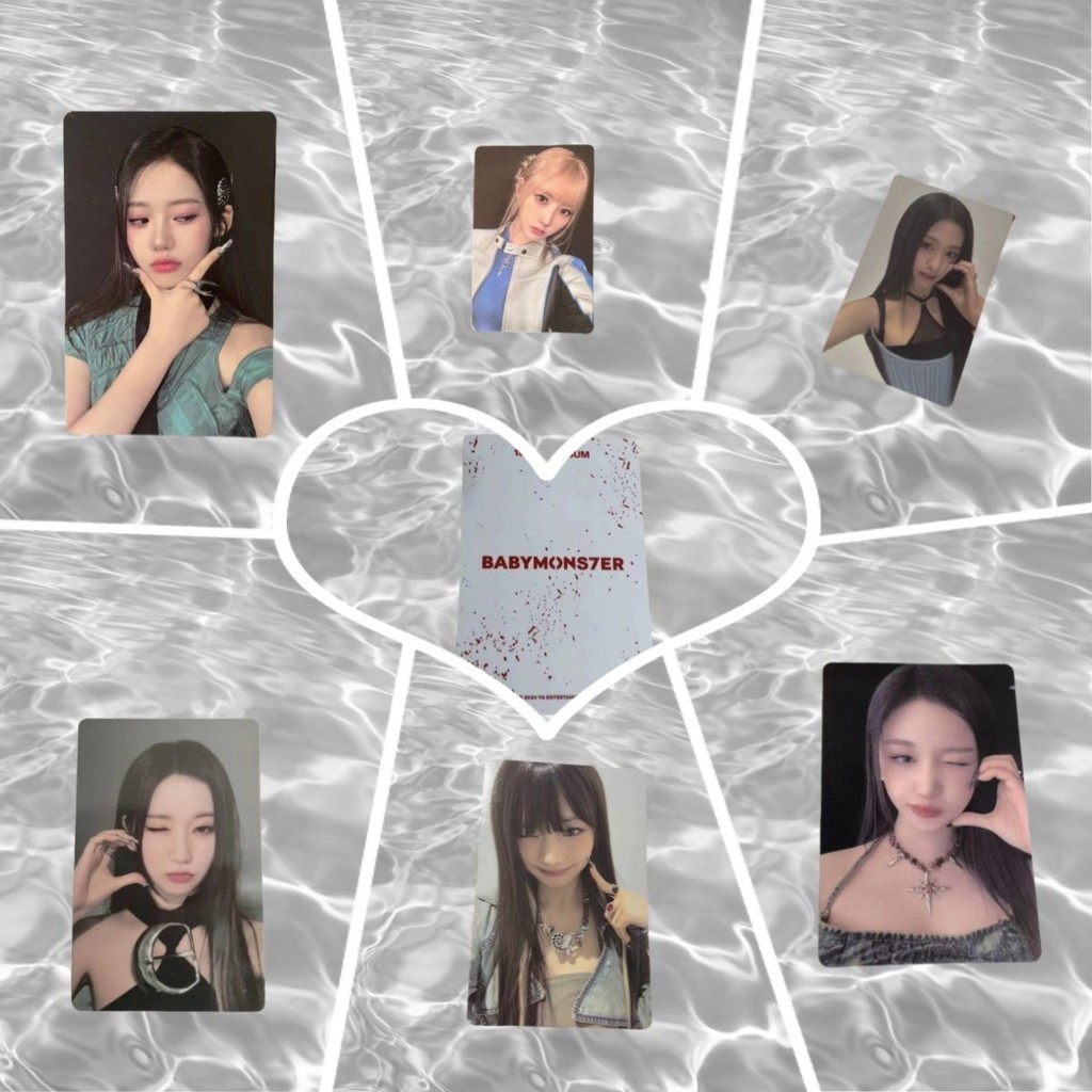 card BabyMonster Album đầu tay insMINI1 Ahyeon、RAMI、Rora、Pharita ...